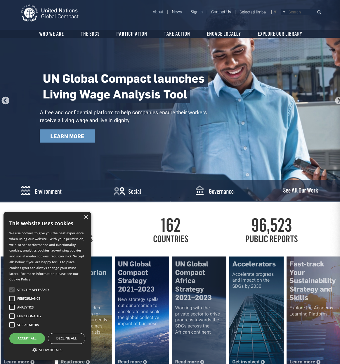 UN Global Compact (UN GC) | IFC Beyond the Balance Sheet